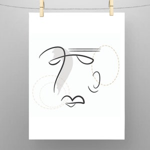 MOE | Line Art | Line Drawing | Minimalist Art | Wall Art | Home Decor ...