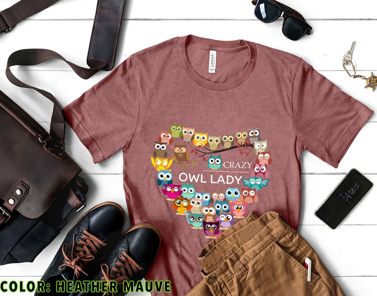 Funny Owls Lover T-Shirt Cute Crazy Owl Lady T-Shirt Women | Etsy