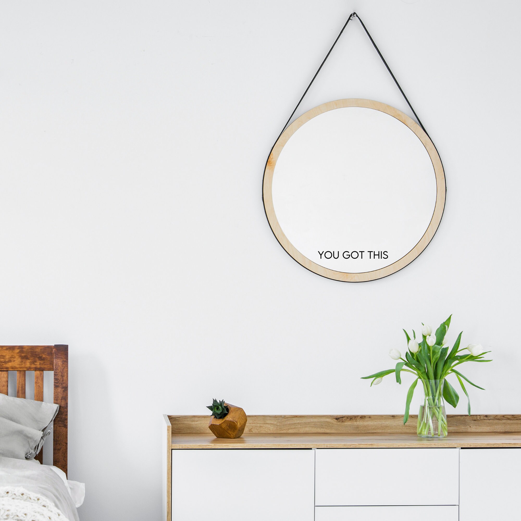 Motivational Mirror Decal, Vinyl Decor, Custom Mirror Quote, Bathroom ...