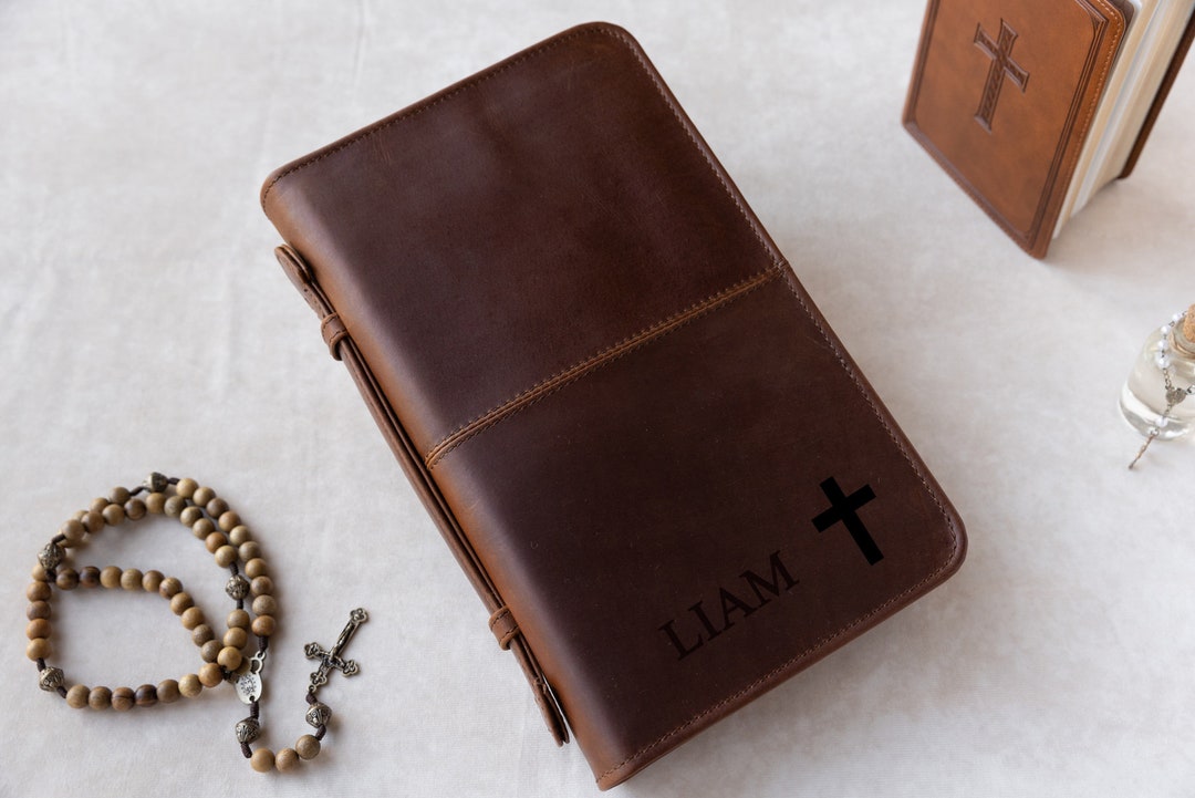 Personalized Bible Cover, Religious Gifts, Engraved Bible Cover Zipper ...