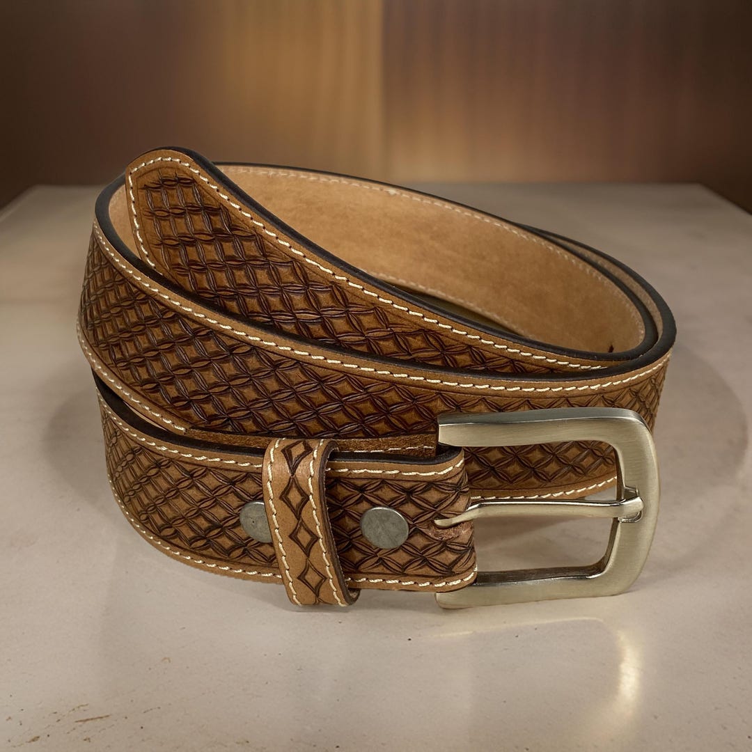 PERSONALIZED Full Grain Leather Belt for Men, Engraved Men's Belt ...