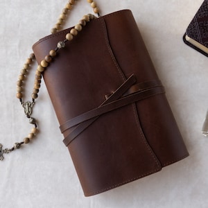 Leather Book Cover Custom, Engraved Leather Book Cover, Leather Book ...