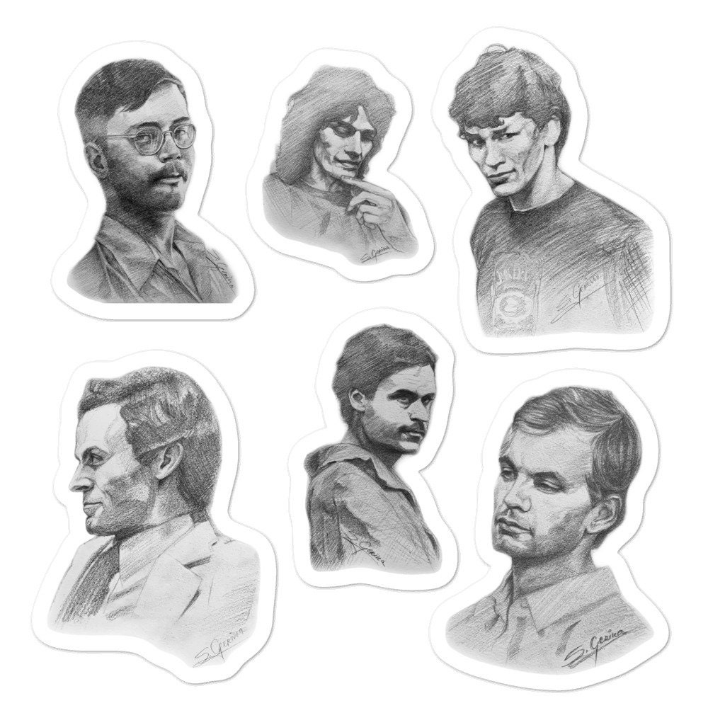 Serial Killers Sticker Pack - Etsy