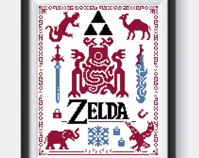 Zelda Cross Stitch Pattern Pdf Format - Etsy Canada