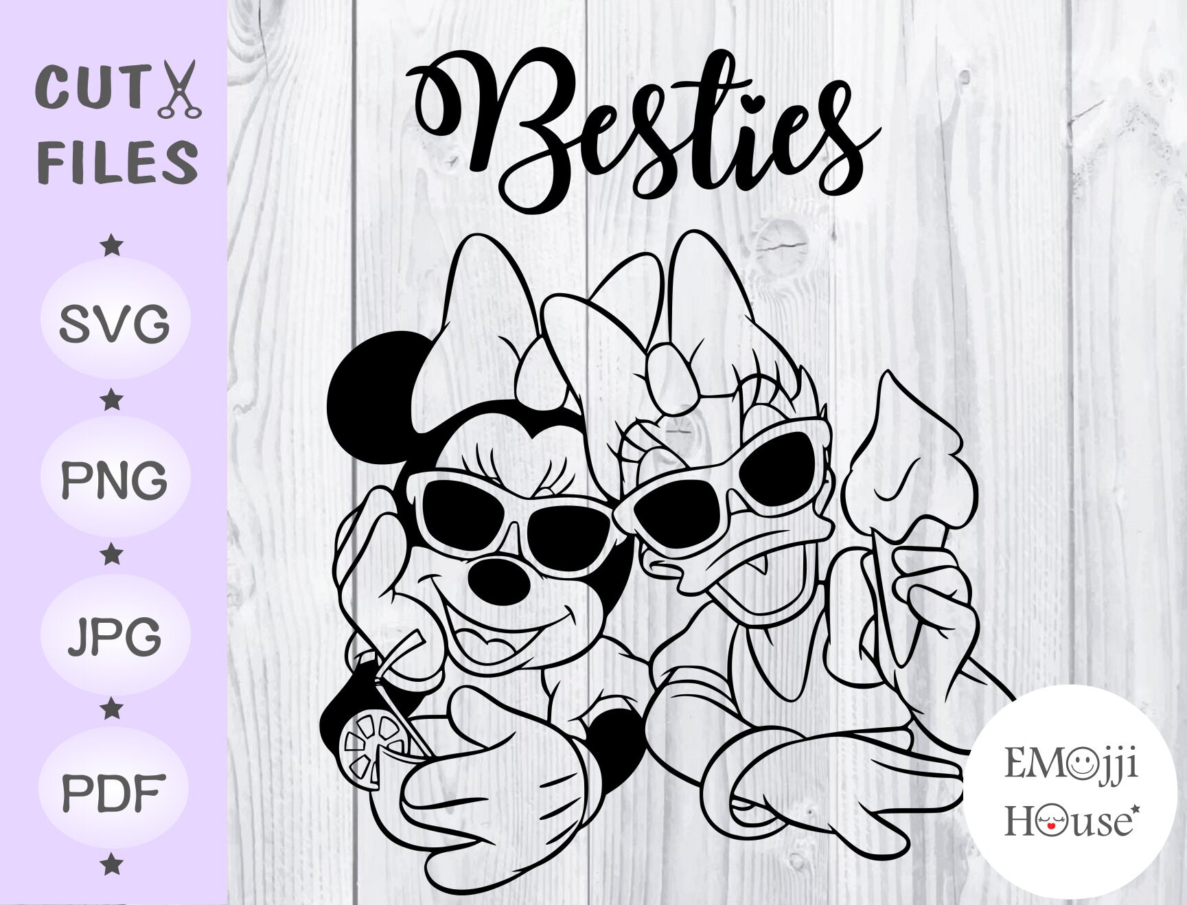 Besties Svg Mickey Friend Svg Best Friend Svg Disney Minnie | Etsy