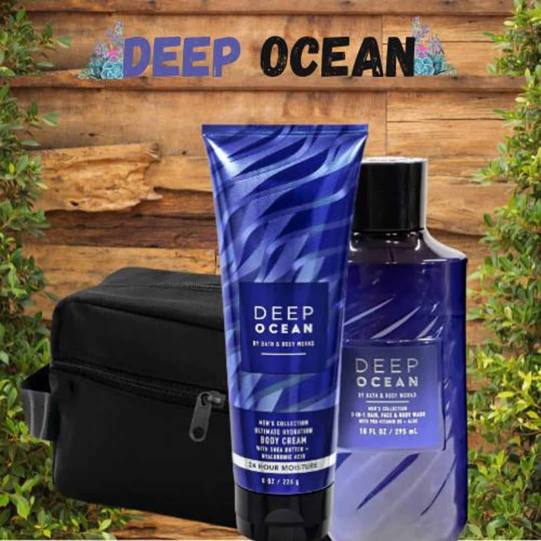 Bath and Body Works Deep Ocean Gift Set - Etsy
