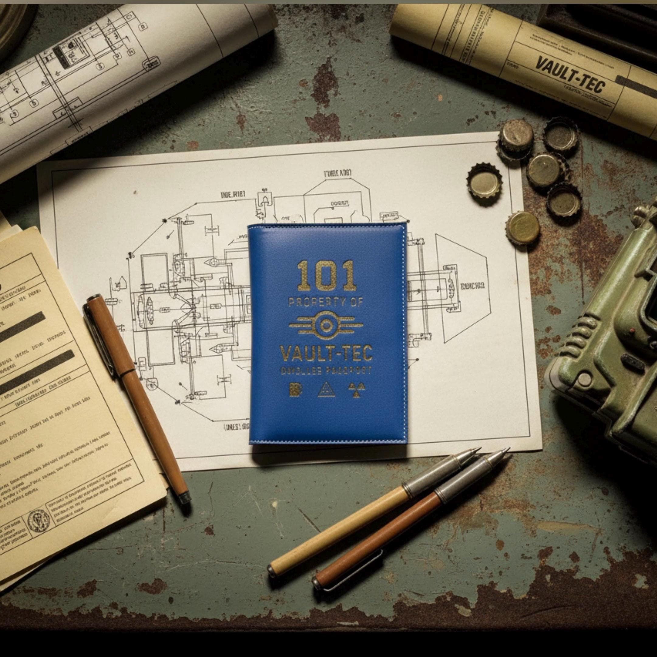 Fallout-inspired Leather Passport Holder – 4 Styles – Vault, Nuka, NCR ...