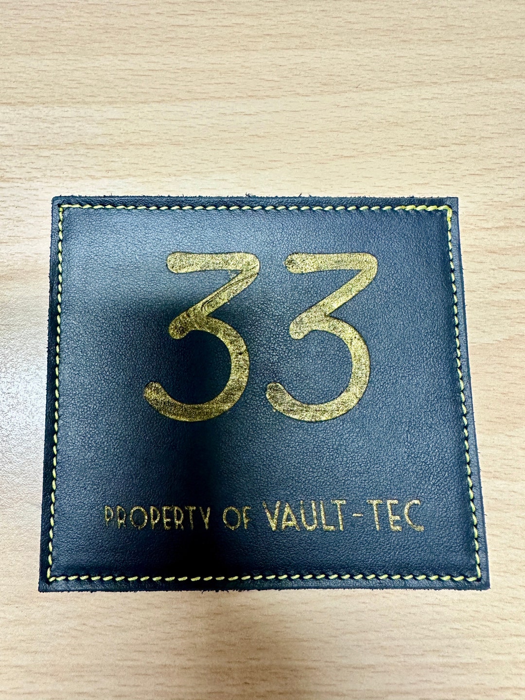 Customizable Leather Credit Card Holder Fallout Inspired - Etsy