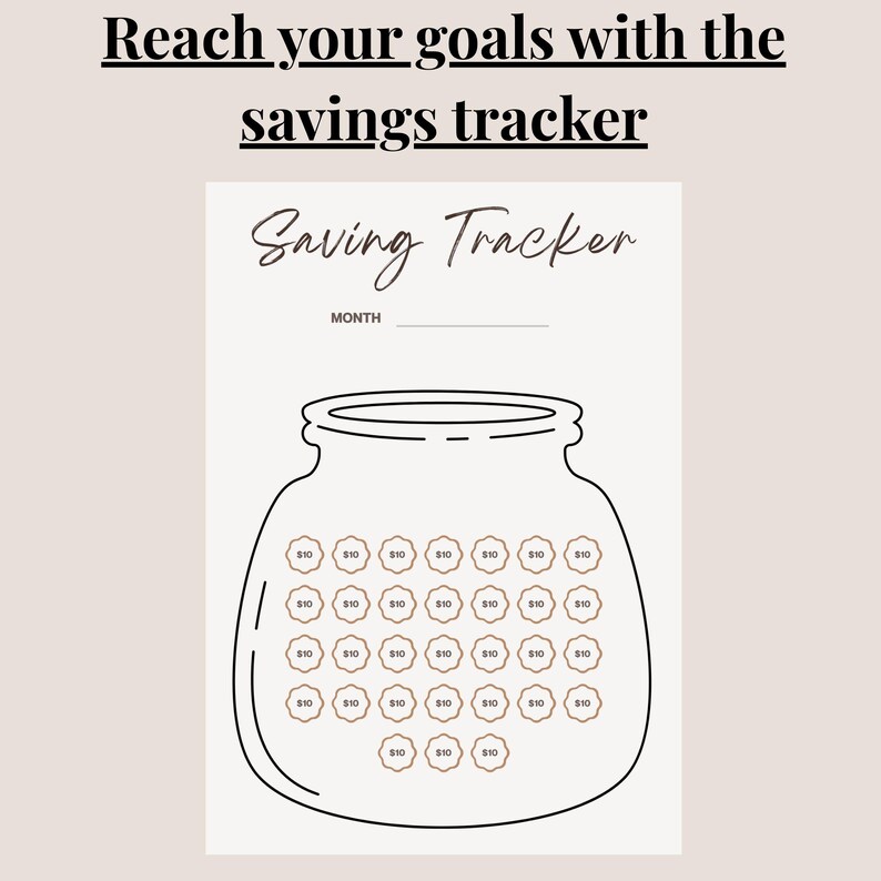 Monthly Budget Planner Printable PDF | Expense & Savings Tracker ...