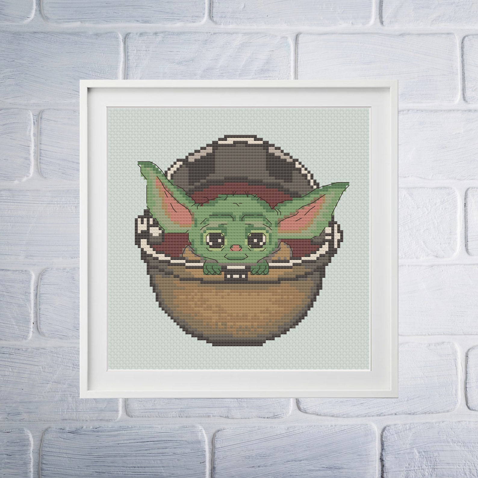 Baby Yoda Cross Stitch Pattern, Grogu Baby Alien Cross Stitch Pattern ...