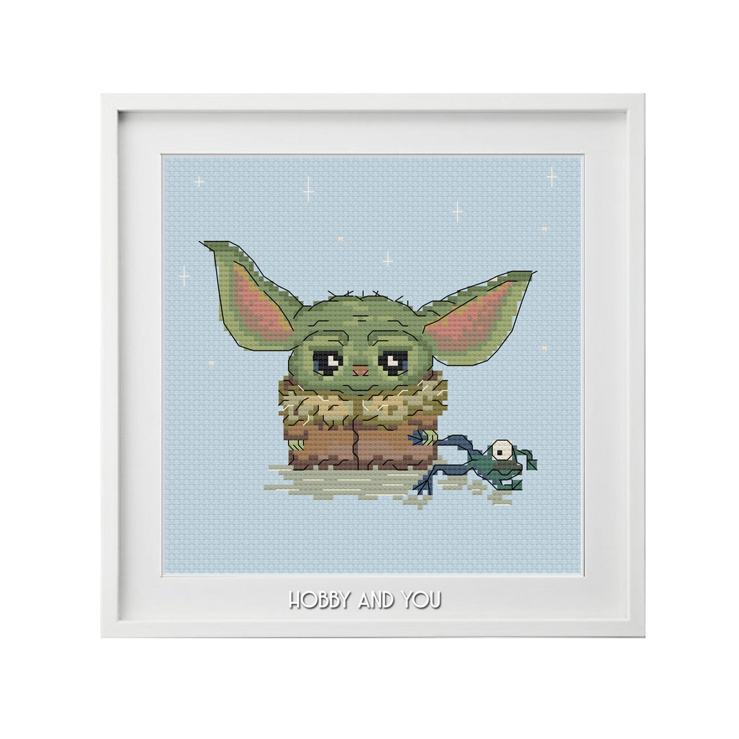Baby Yoda Star Wars Cross Stitch Pattern Grogu Baby Yoda Cross Stitch ...