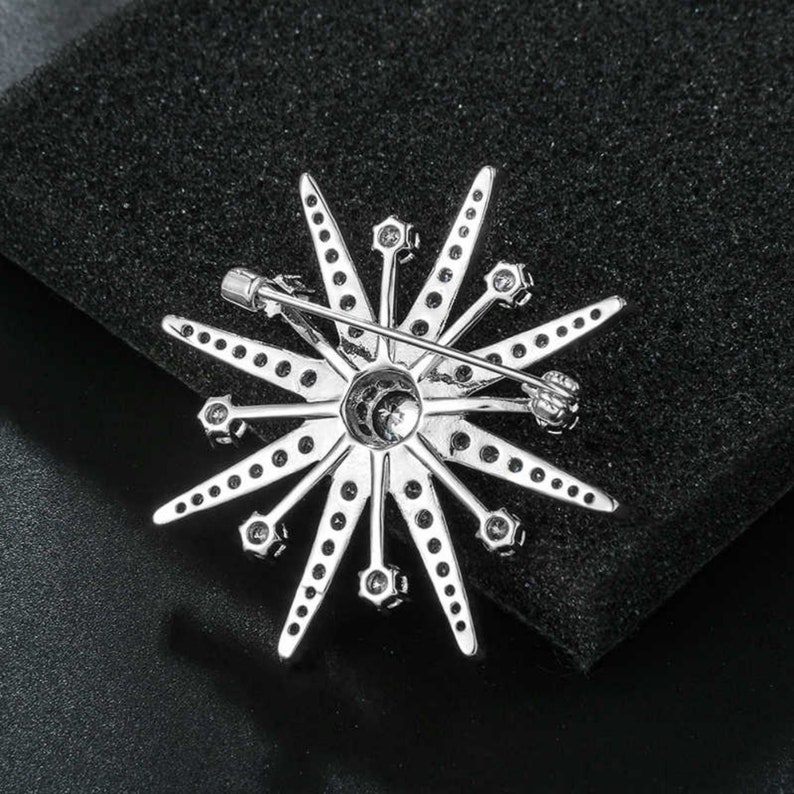 925 Sterling Silver Handmade Stylish Brooch With 4.80ct - Etsy