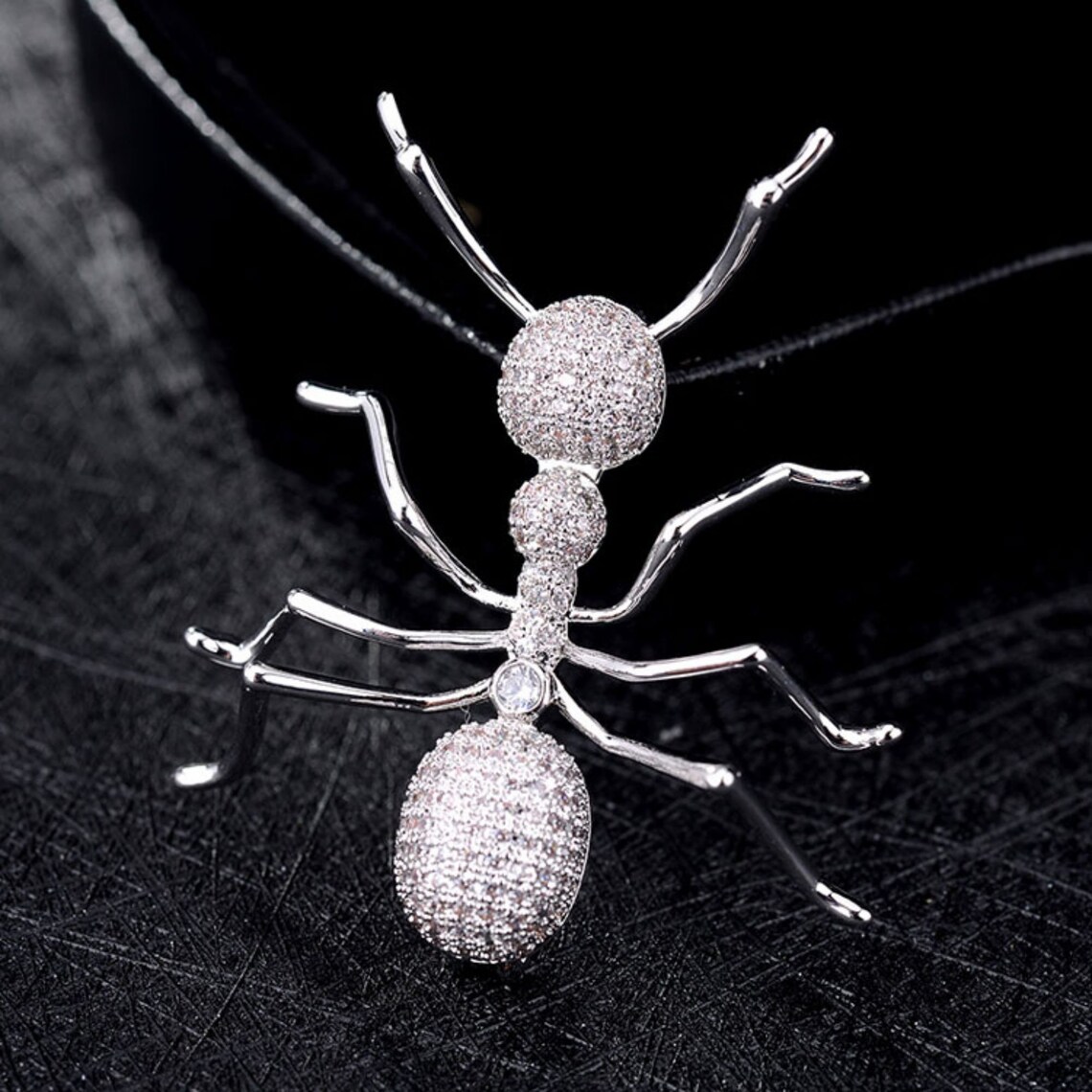 925 Sterling Silver Amazing Handmade Insect Ant Brooch, 3ct American ...