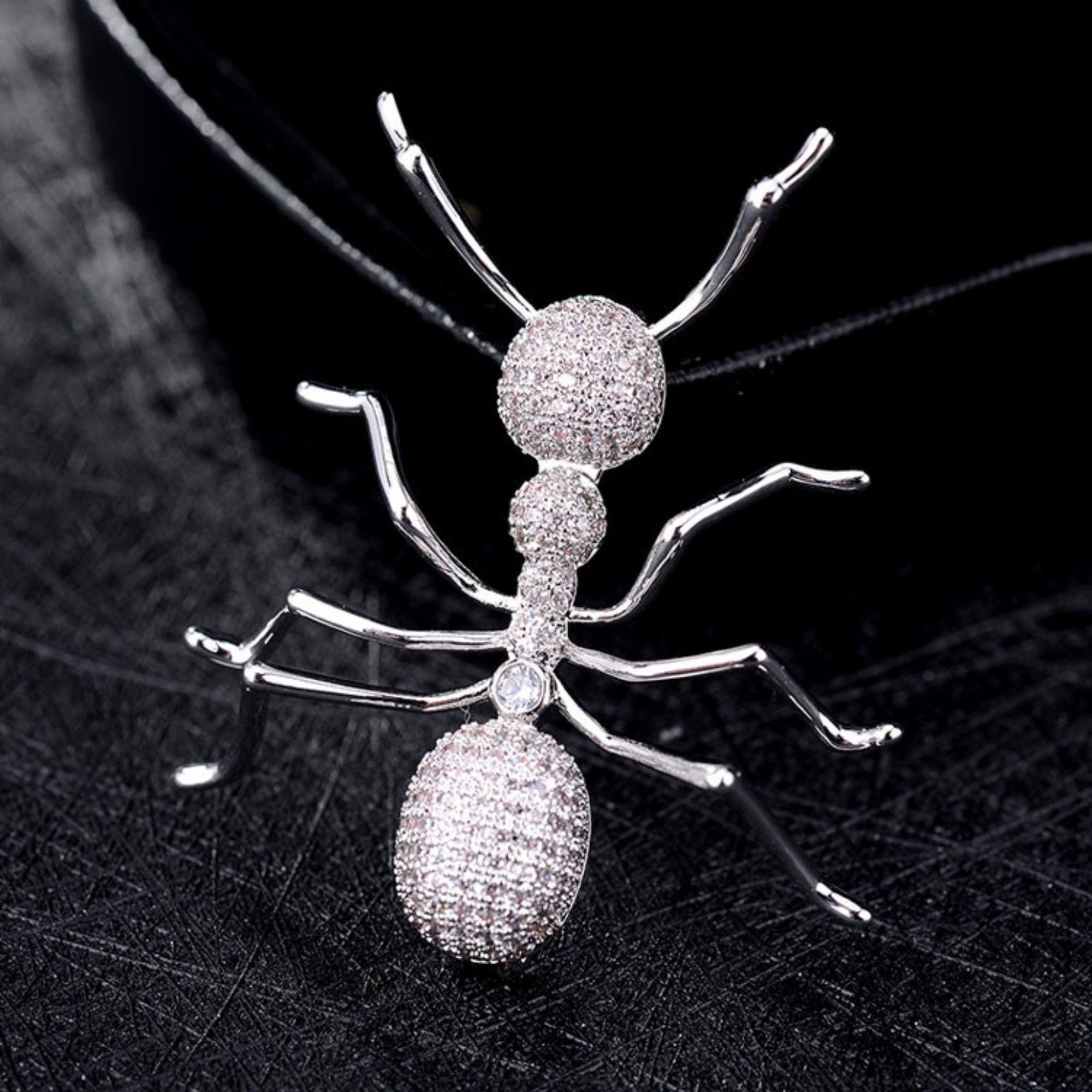 925 Sterling Silver Amazing Handmade Insect Ant Brooch, 3ct American ...