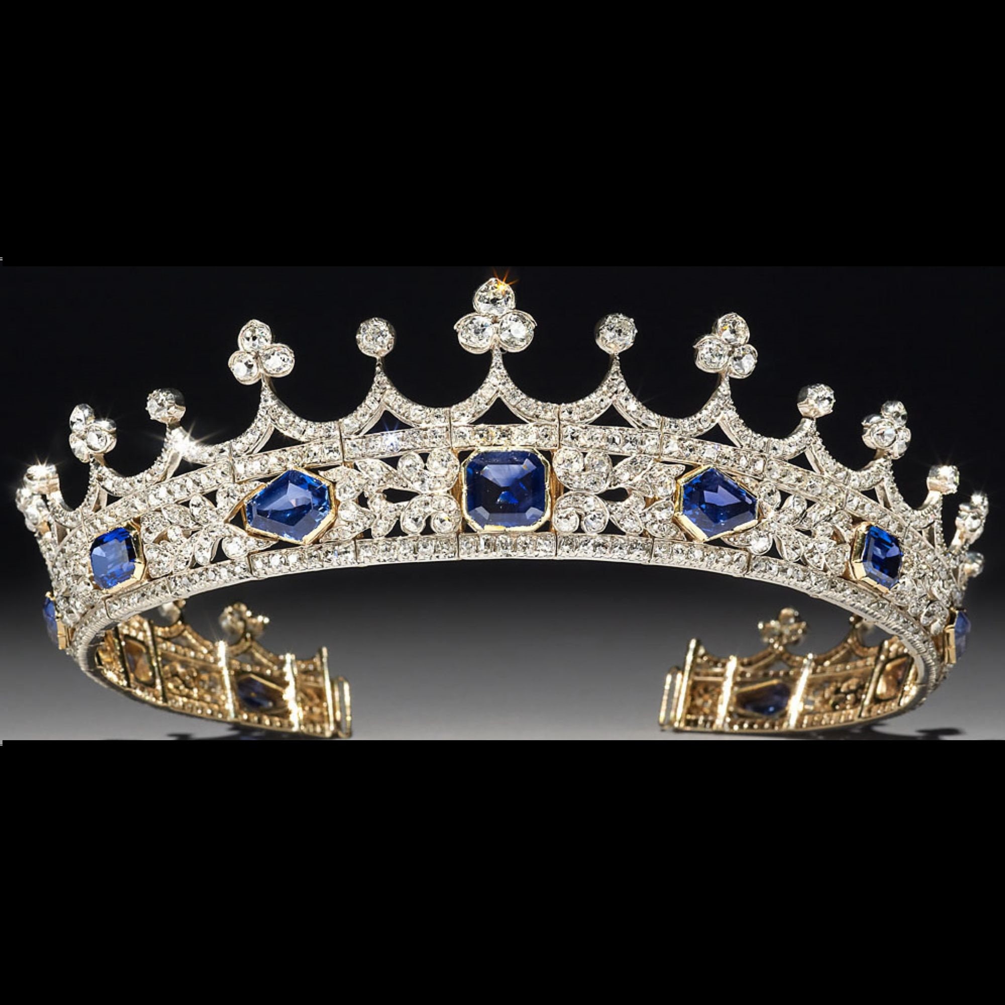 Tiaras de diamantes americanas victorianas, diamante de 10,80 ct y ...
