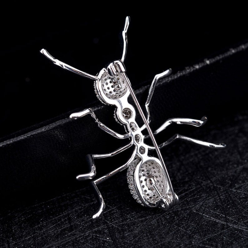 925 Sterling Silver Amazing Handmade Insect Ant Brooch, 3ct American ...