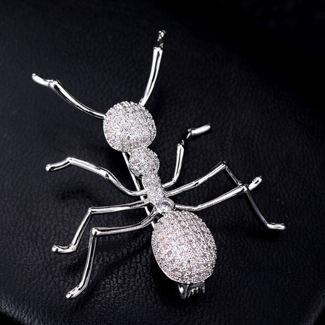 925 Sterling Silver Amazing Handmade Insect Ant Brooch, 3ct American ...