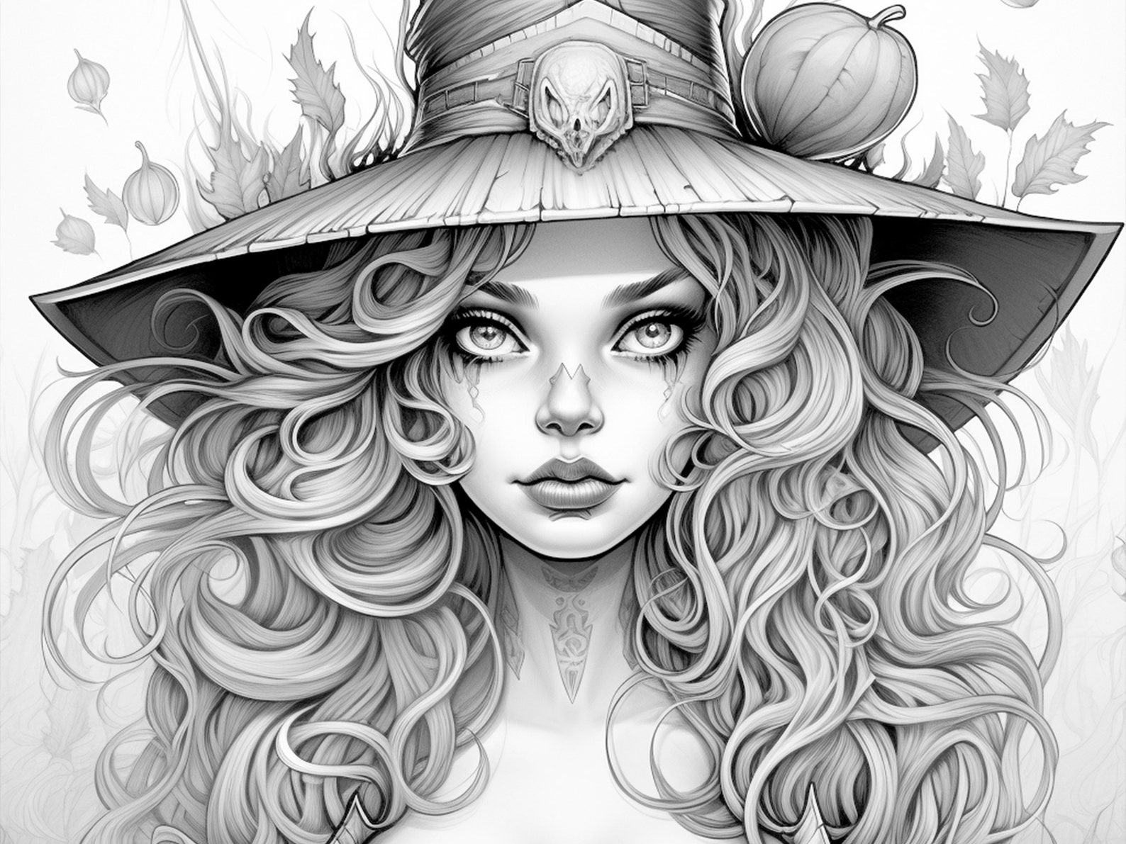 Halloween Coloring Book Printable Adult Colouring Book 35 Etsy