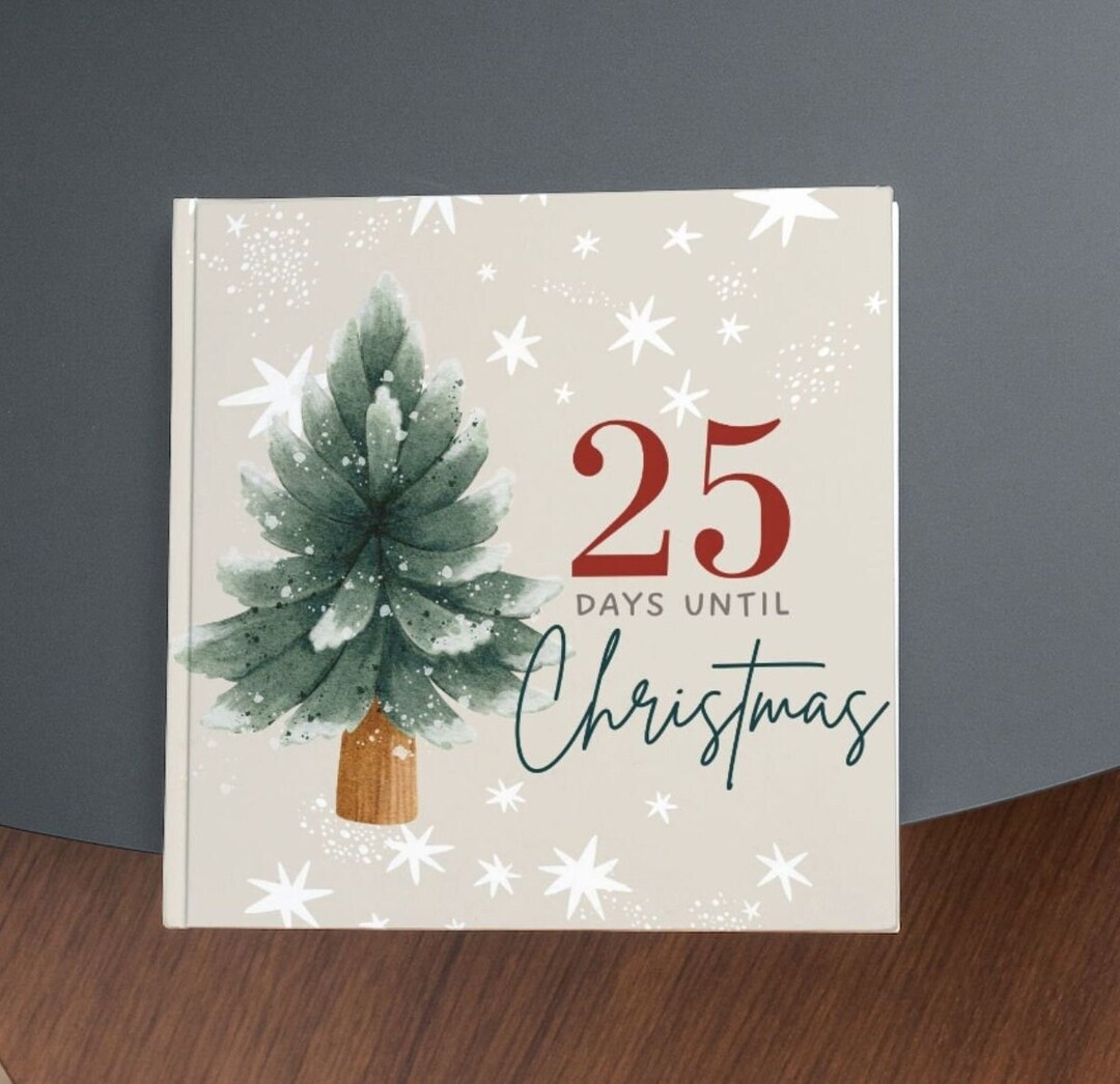 25 Days Until Christmas Countdown Cards | Digital Dowload - Etsy