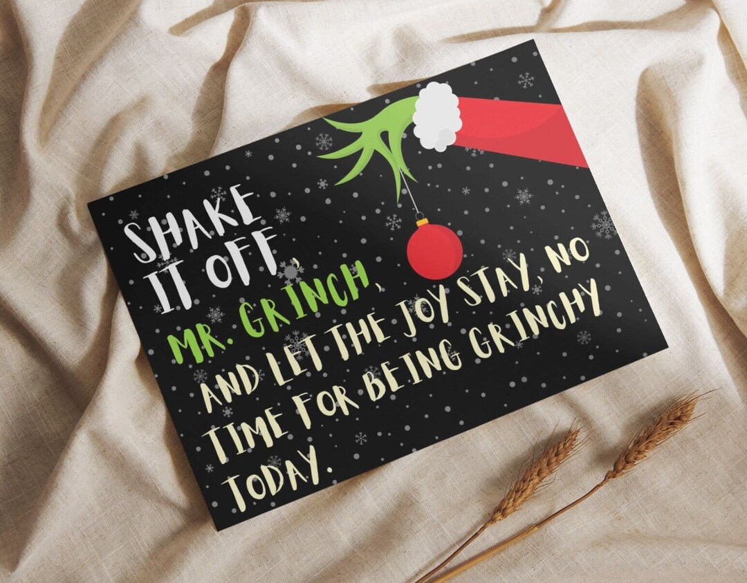 In My Grinch ERA 20 Cards grinchy Twists on Taylor Swift Lyrics ...