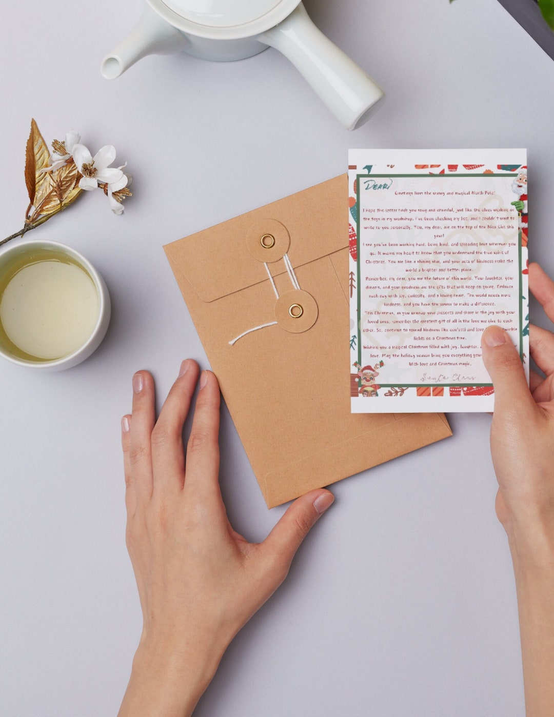 Santa Letter: Inspire Kindness and Love - Digital Download for a ...