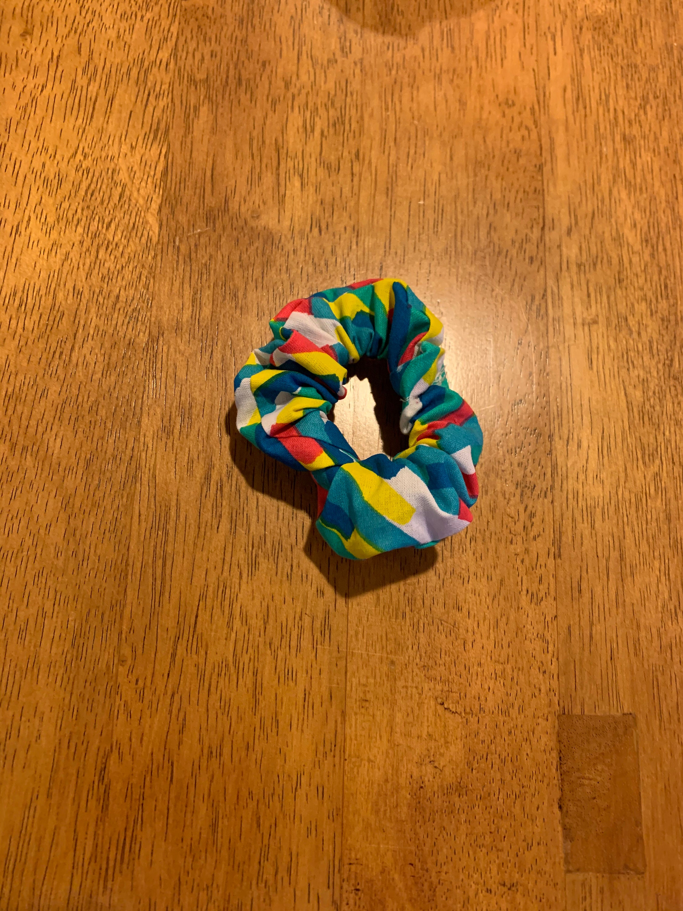 Colorful Striped Scrunchie - 100% Cotton - Etsy UK