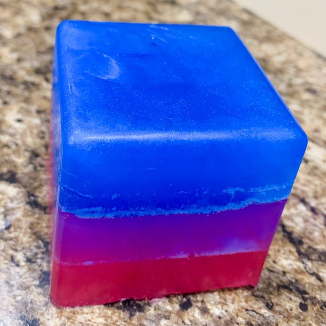 Bi PRIDE Soap cube // LGBTQ Flag // Made to Order - Etsy