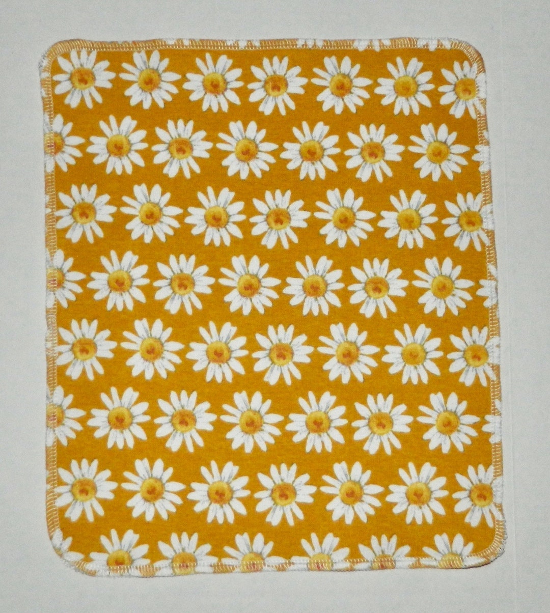 FALL YELLOW DAISIES Paperless “paper” Towels 12" X 10" Cotton Flannel ...