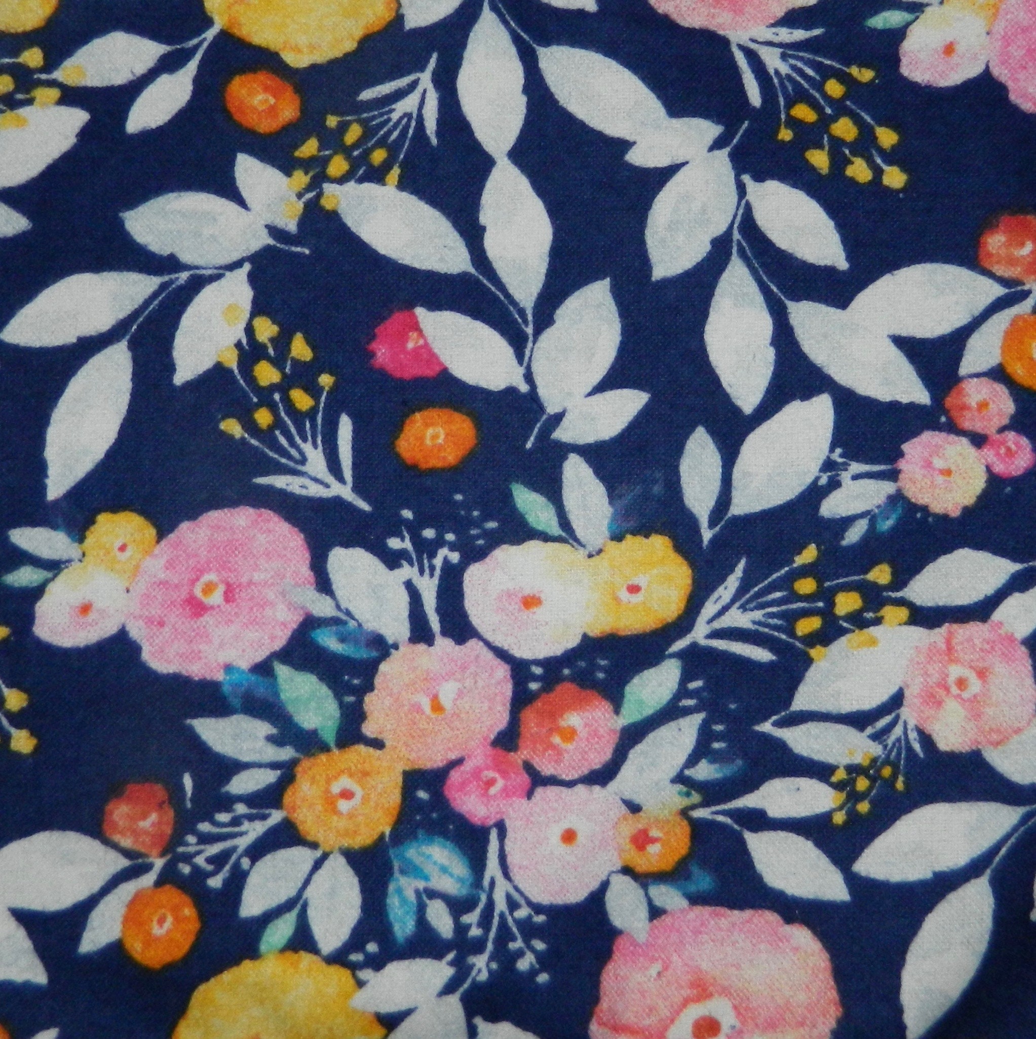 NAVY FLORAL Handmade Sweeper Dry Mop Cloths Unpaper 8 | Etsy