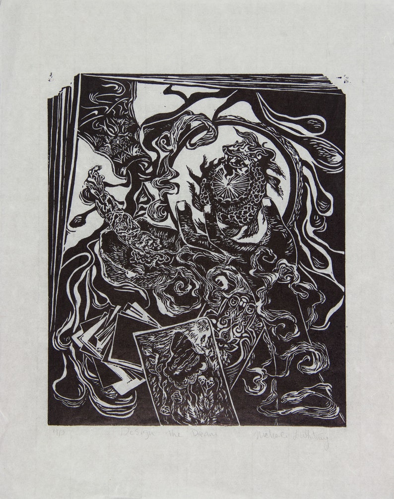 Linocut Print - Etsy