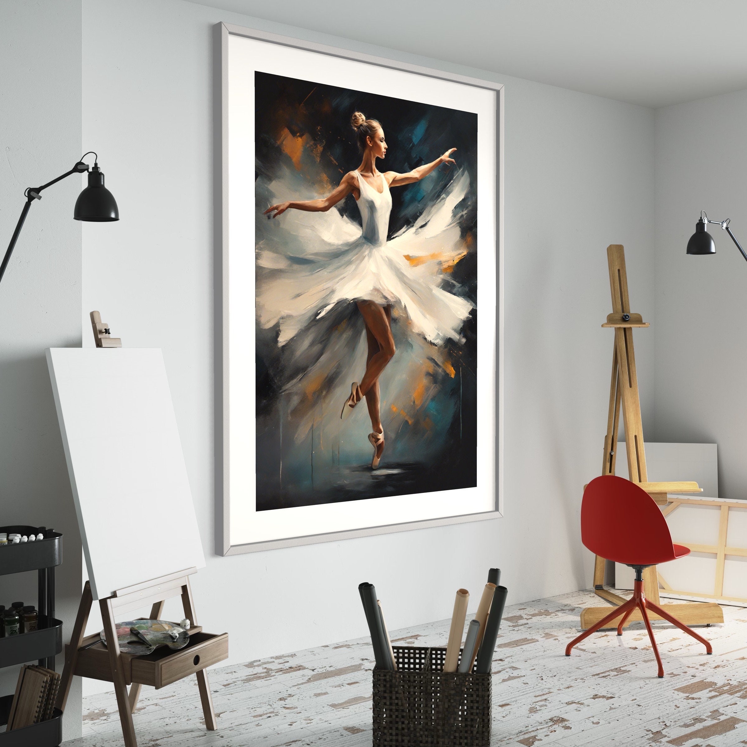 Beautiful Ballerina Dancer Painting Abstract Dancer Ballet Dancer Girl ...