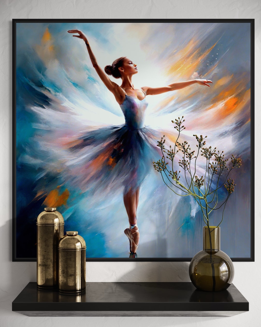 Beautiful Ballerina Dancer Painting Abstract Dancer Ballet Dancer Girl ...