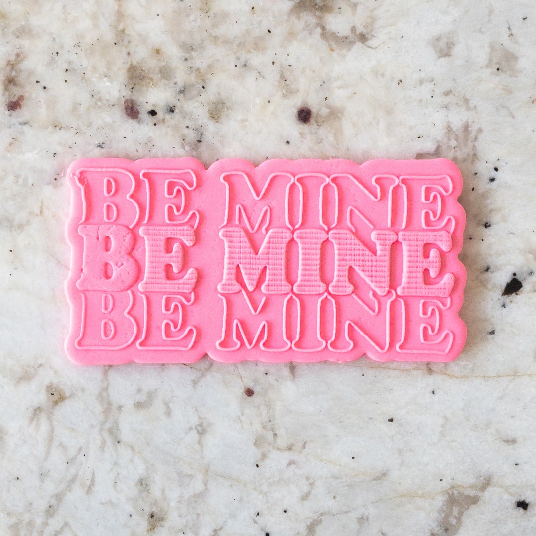 Be Mine Cookie Popup Embosser Stamp & Cutter Fondant Cake Decorating ...