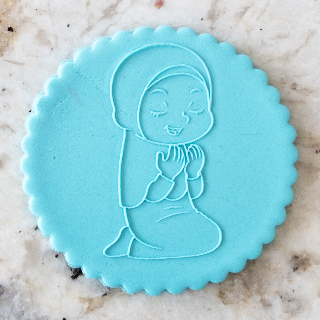 Praying Girl Biscuit Cookie Popup Embosser Stamp Fondant Cake ...