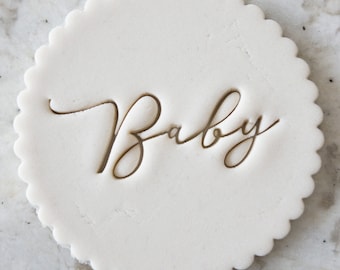 BABY SCRIPT Sarah Maddison Cookie Stamp - Etsy
