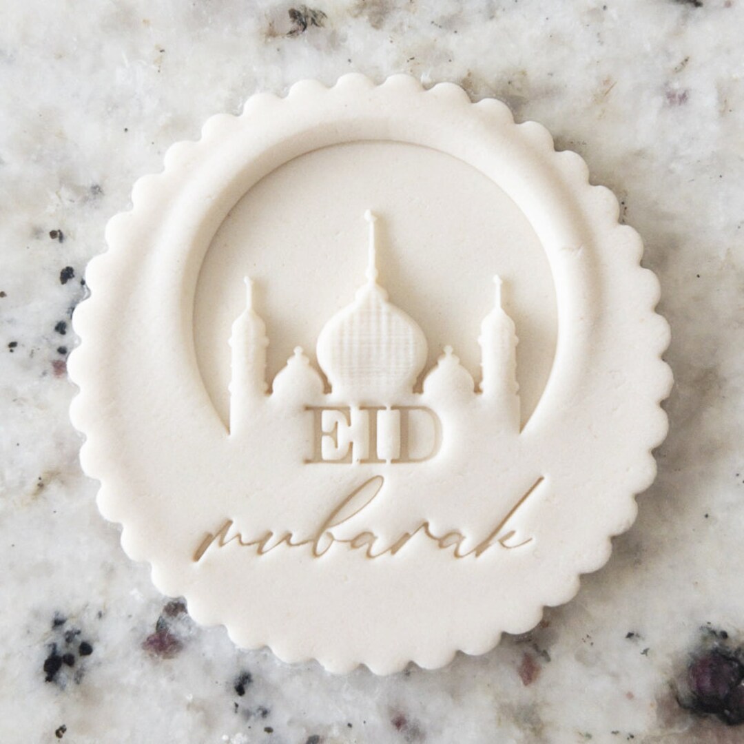 Eid Mubarak Mosque Cookie Biscuit Stamp Fondant Cake Decorating Icing ...
