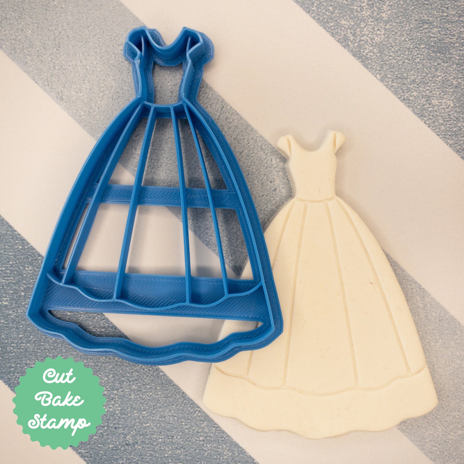 Wedding Dress 2 Outfit Cookie Biscuit Cutter Fondant Cake - Etsy