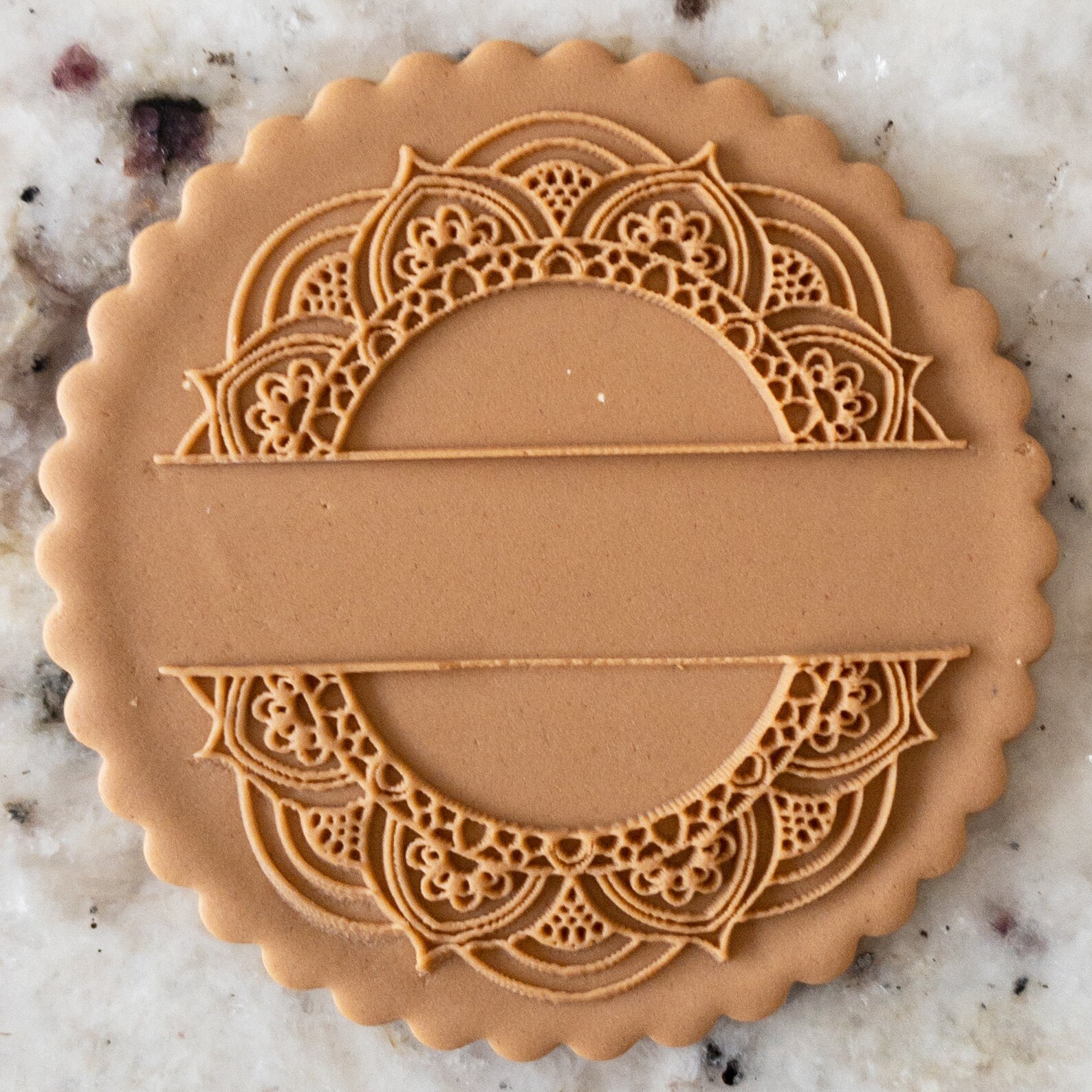 Split Border Boho Popup Embosser Cookie Biscuit Stamp Fondant Cake ...