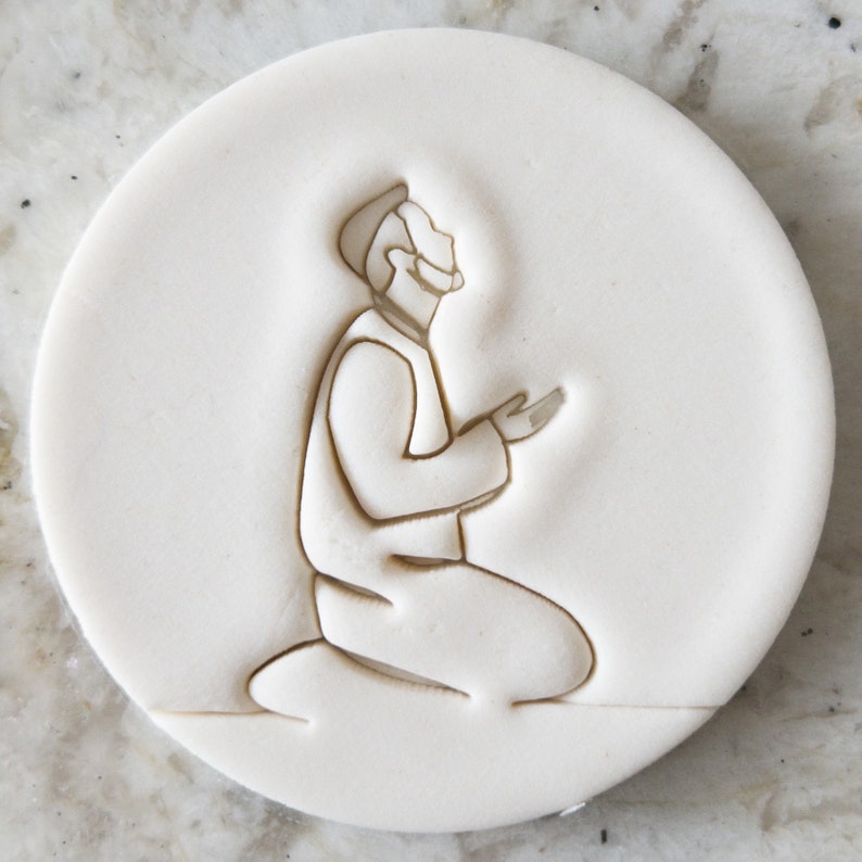 Praying Man Cookie Biscuit Stamp Fondant Cake Decorating Icing Cupcakes ...