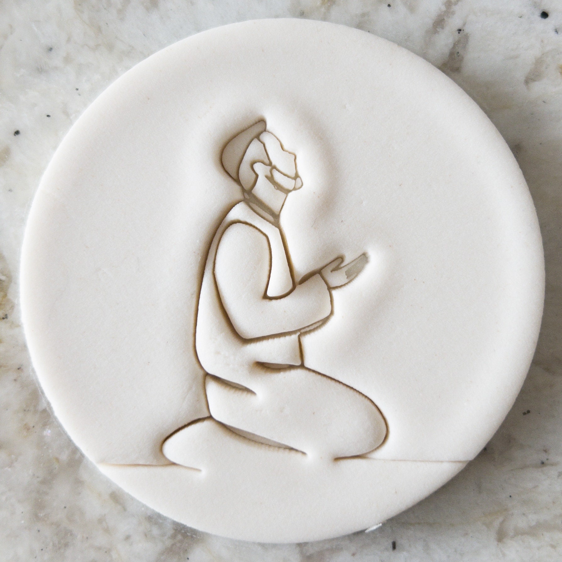Praying Man Cookie Biscuit Stamp Fondant Cake Decorating Icing Cupcakes ...