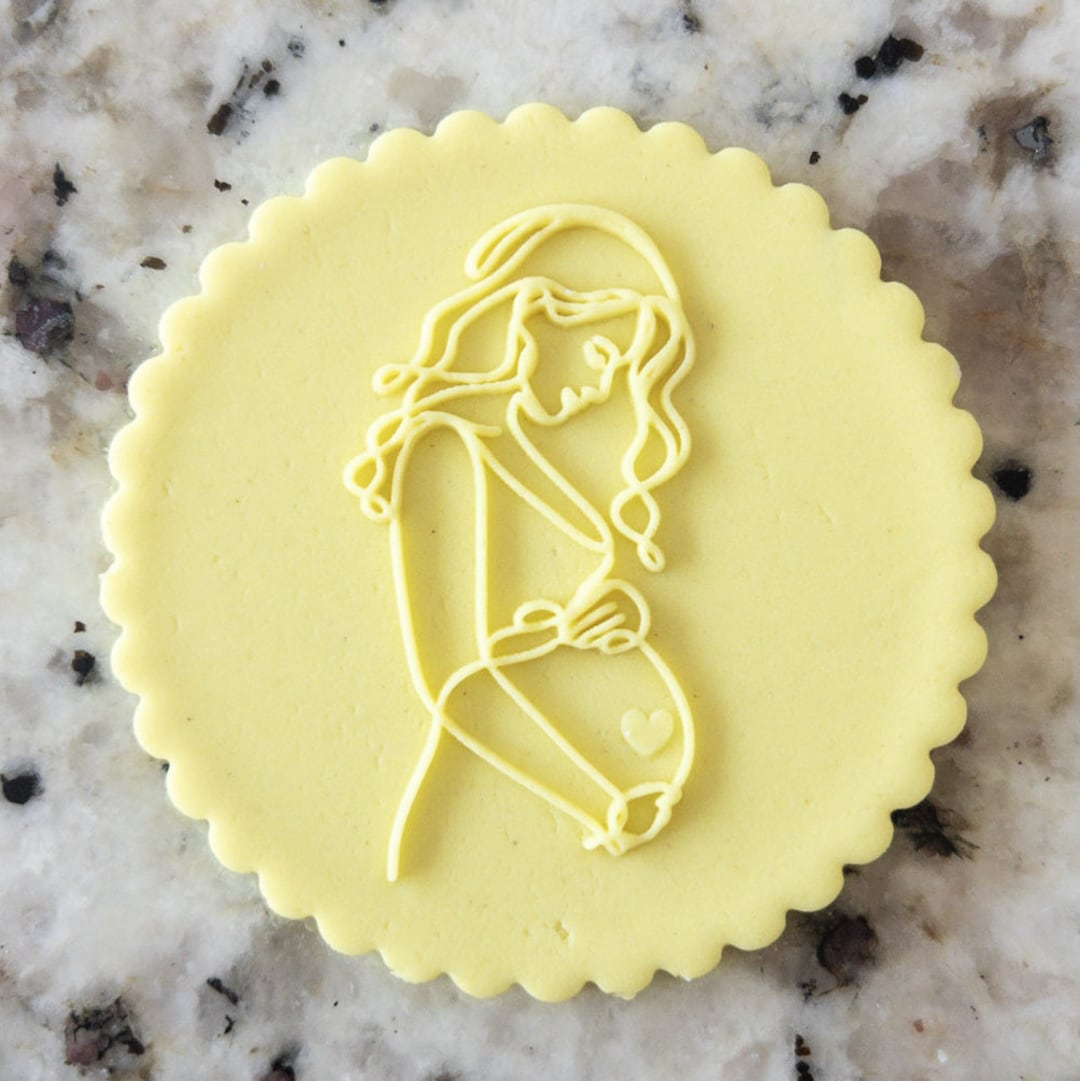 Pregnant Woman Popup Embosser Cookie Biscuit Stamp Fondant Cake ...