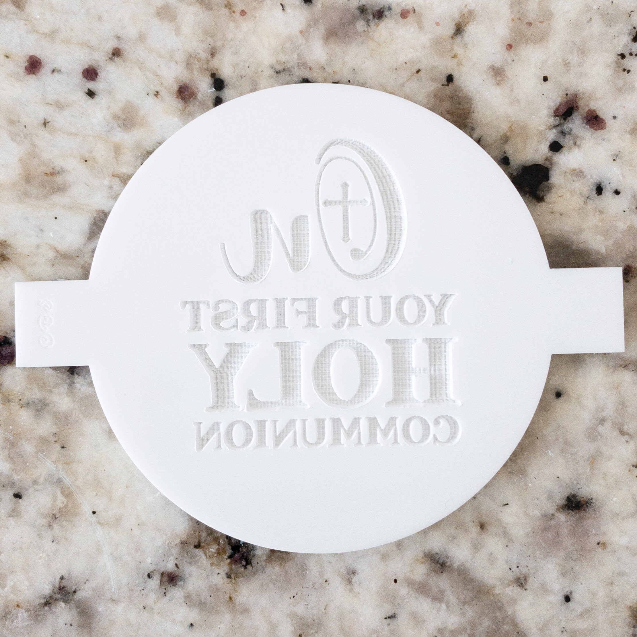 On Your First Holy Communion Popup Embosser Cookie Biscuit - Etsy UK