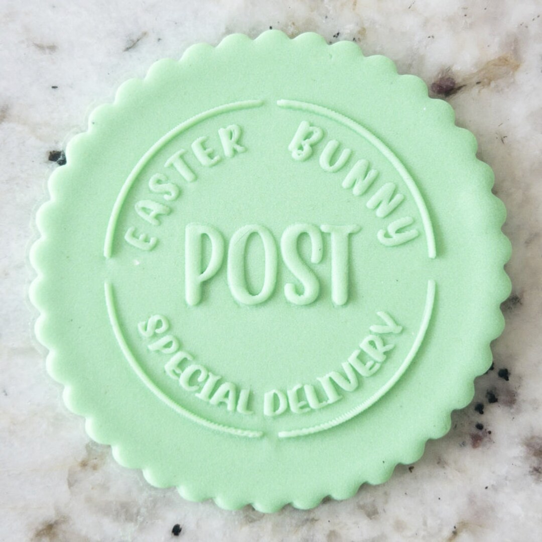 Easter Bunny Post Special Delivery Popup Embosser Cookie Biscuit Stamp ...