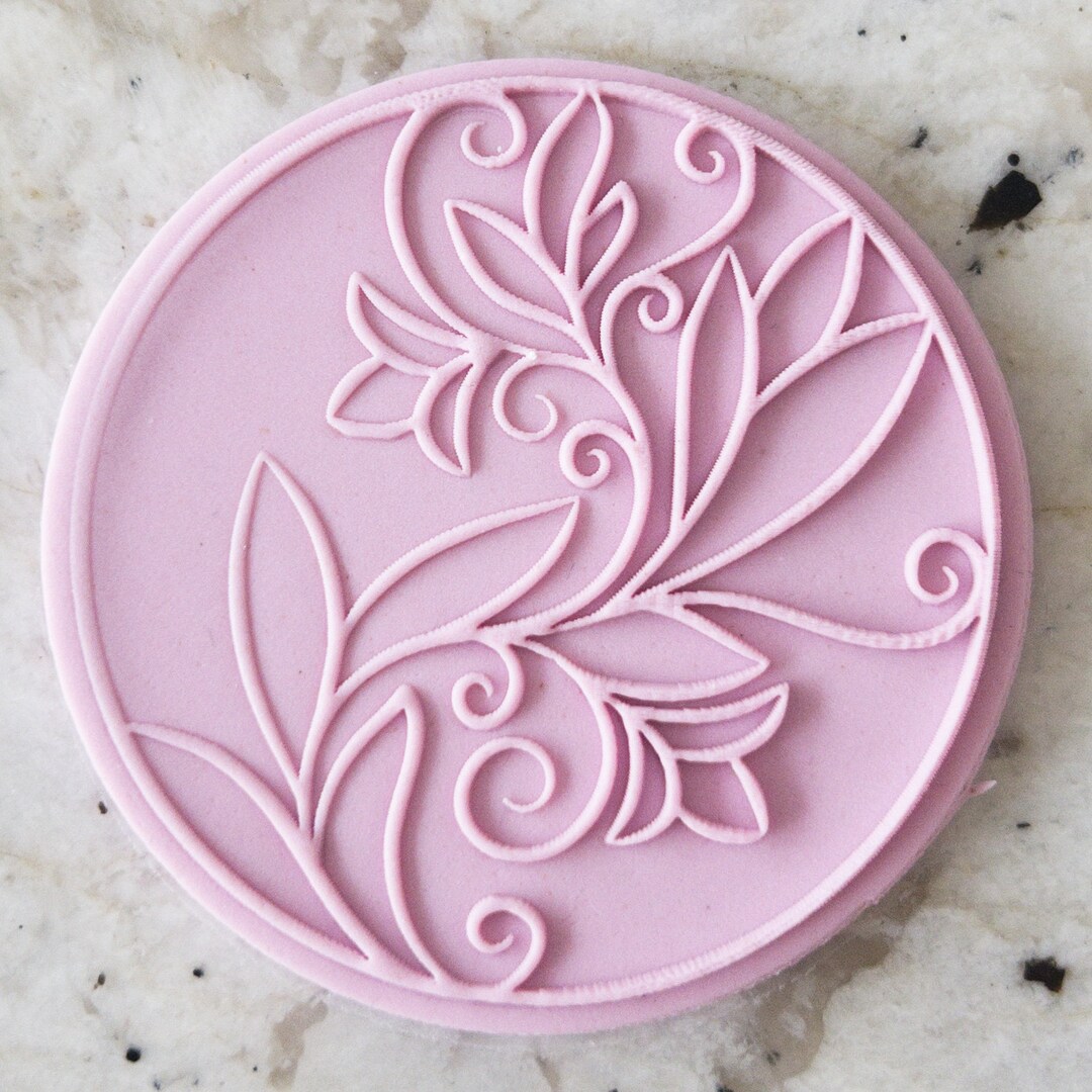 Swirl Circle Biscuit Cookie Popup Embosser Stamp Fondant Cake ...