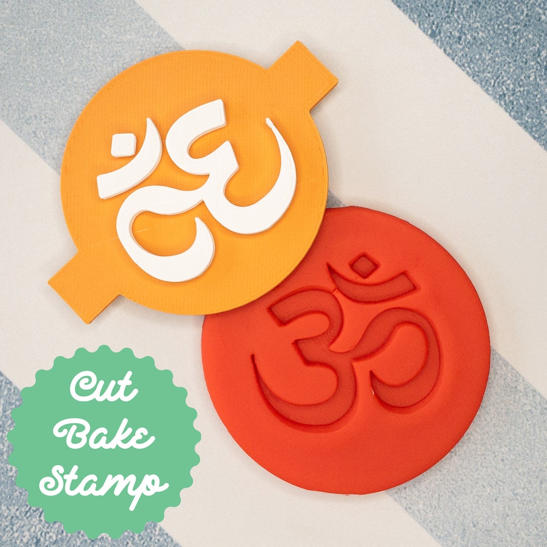 Om Sign Cookie Biscuit Embosser Stamp Religious Hinduism Fondant Cake ...