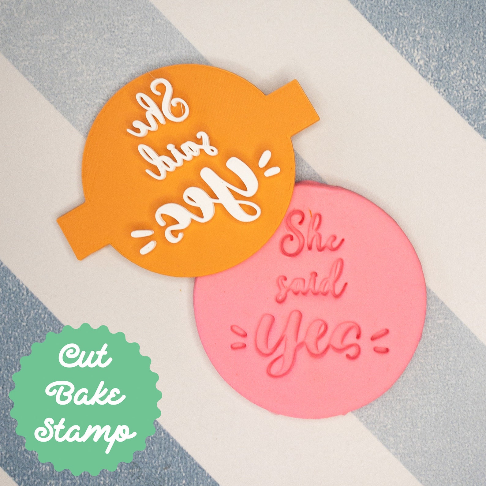 She Said Yes Cookie Biscuit Embosser Stamp Wedding Fondant - Etsy