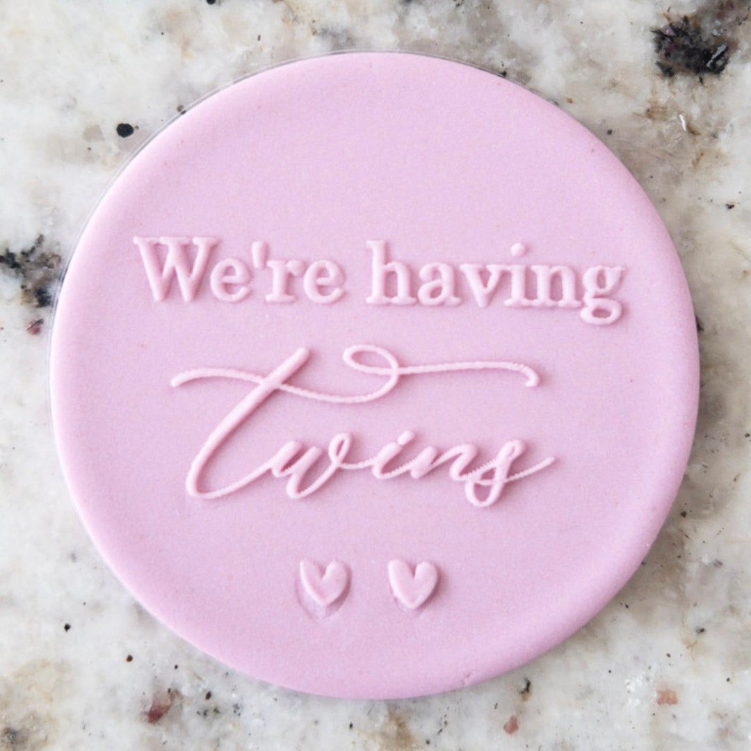 We're Having Twins Popup Embosser Cookie Biscuit Stamp Fondant Cake ...