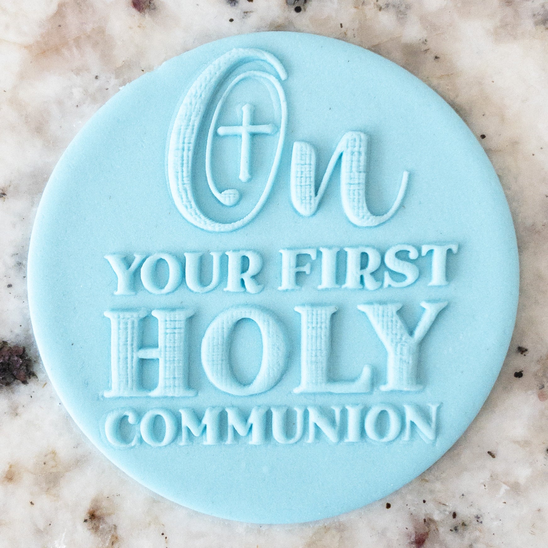 On Your First Holy Communion Popup Embosser Cookie Biscuit - Etsy UK