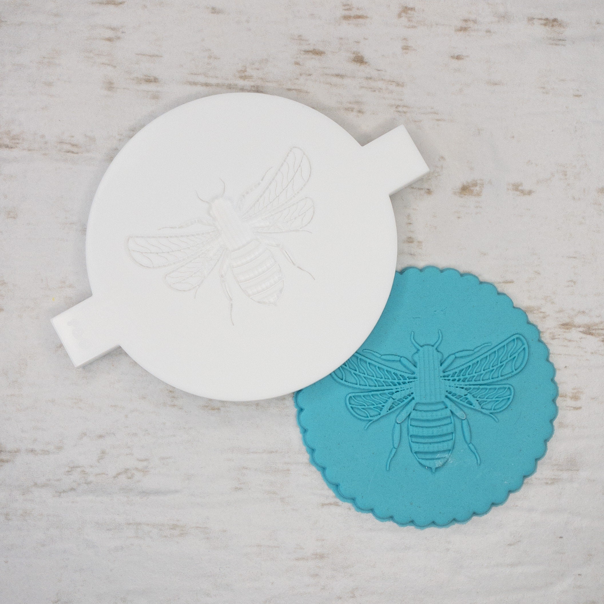 Bee Biscuit Cookie Popup Embosser Stamp Fondant Cake - Etsy