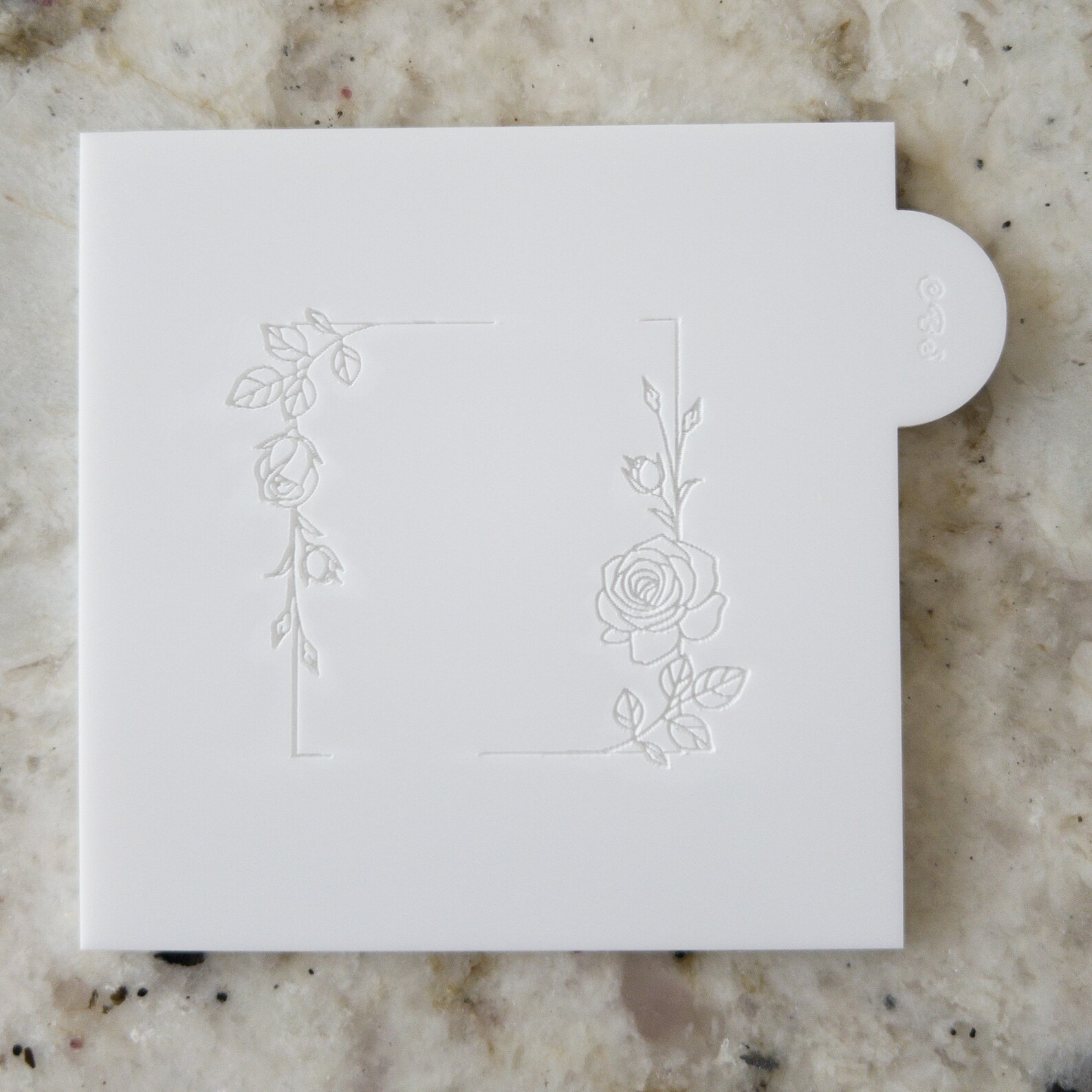 Rose Square Border Popup Embosser Cookie Biscuit Stamp Fondant - Etsy